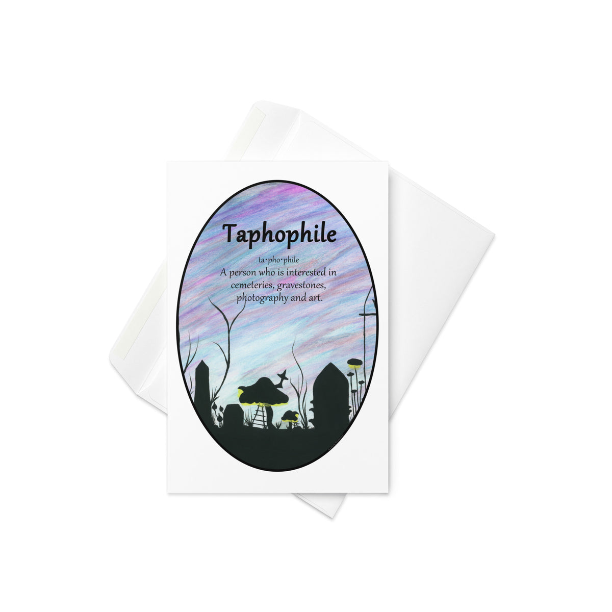 ERG Taphophile 04 Greeting card – The Wacky Wanderers
